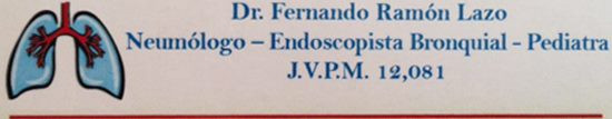 Dr. Fernando Ramón Lazo - Neumólogo Pediatra y Endoscopista Bronquial ...