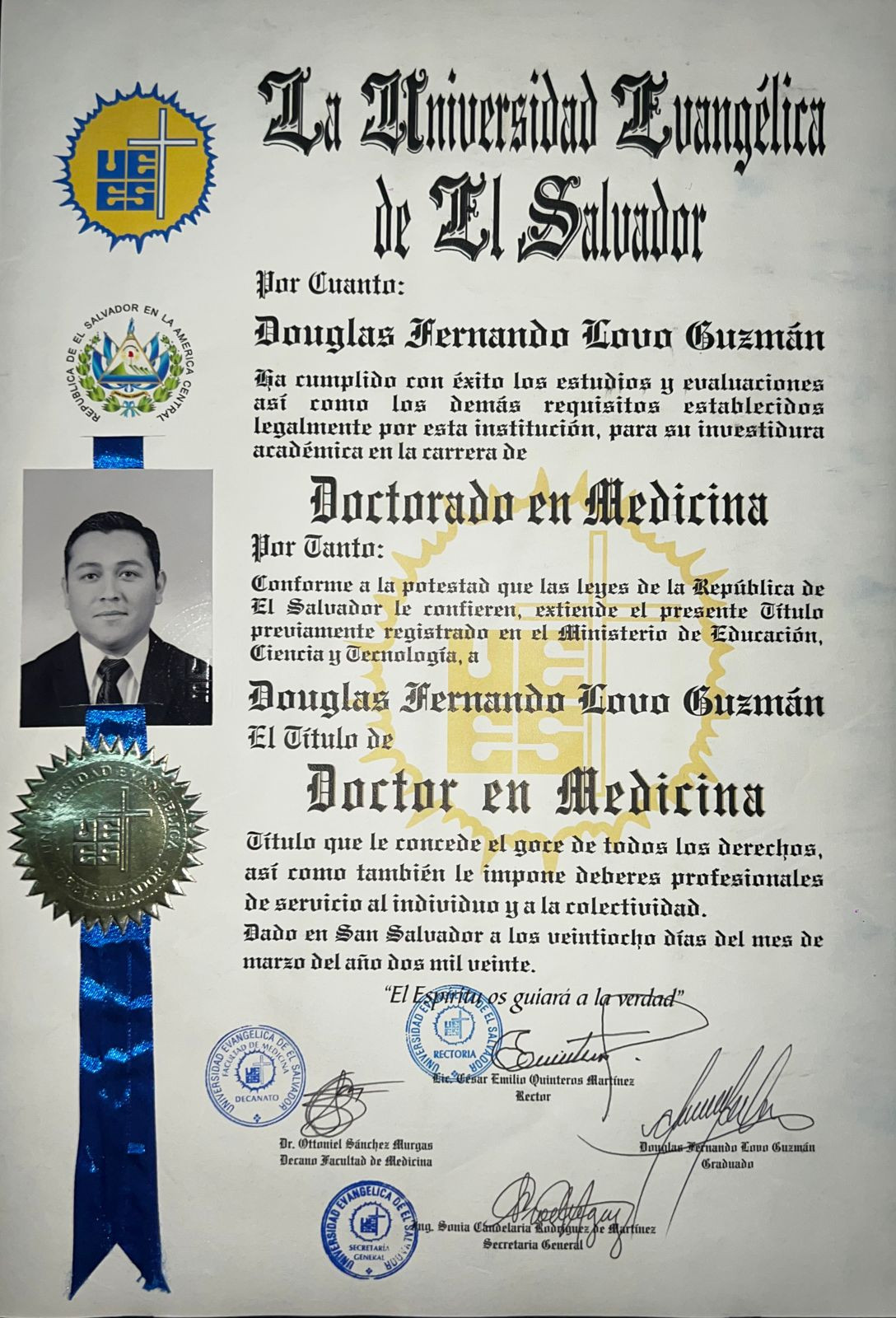 Dr. Douglas Lovo - Medicina General en Médicos de El Salvador